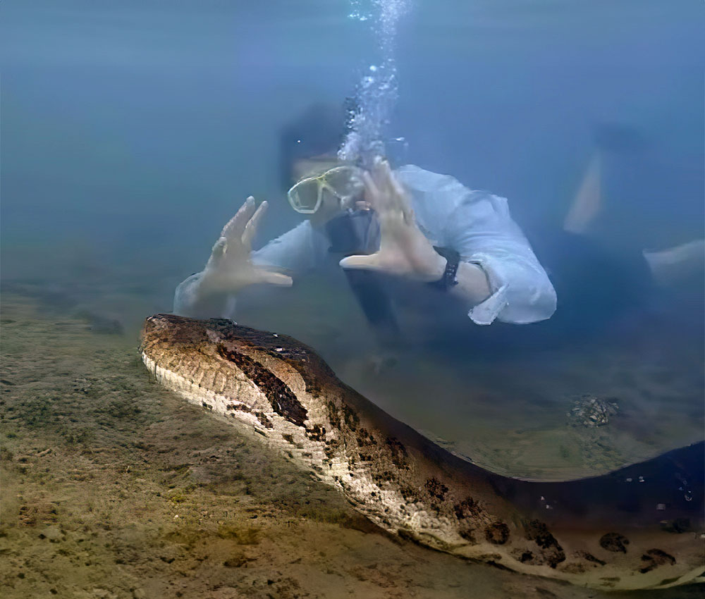 Descubren nueva especie de anaconda gigante